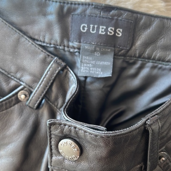 Guess | Pants & Jumpsuits | Genuine Leather Guess Pants | Poshmark